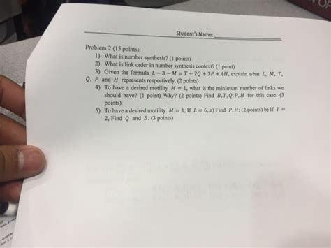Solved What Is Number Synthesis What Is Link Order In