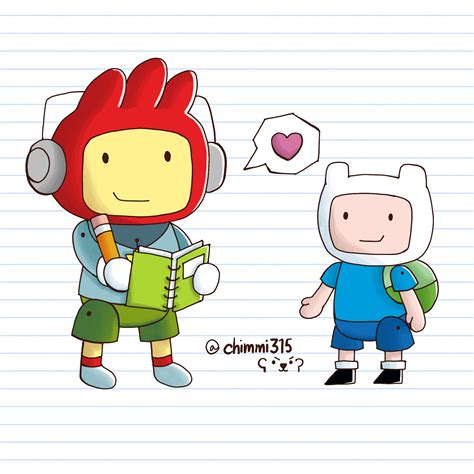 I Drew Finn In The Scribblenauts Style R Adventuretime