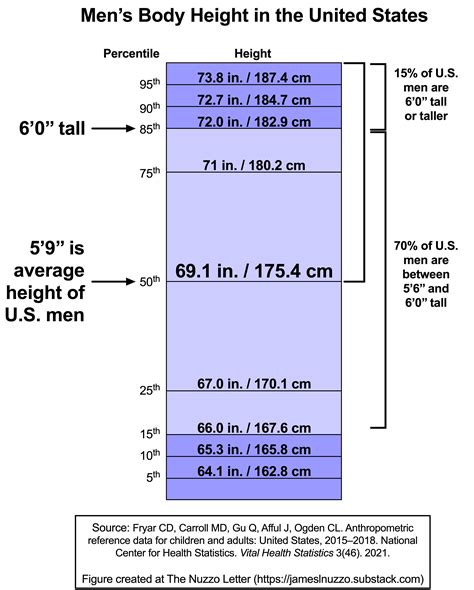Body Height Of Men And Women In The United States