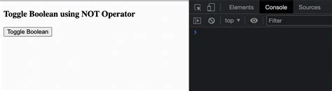 How To Toggle A Boolean Using Javascript