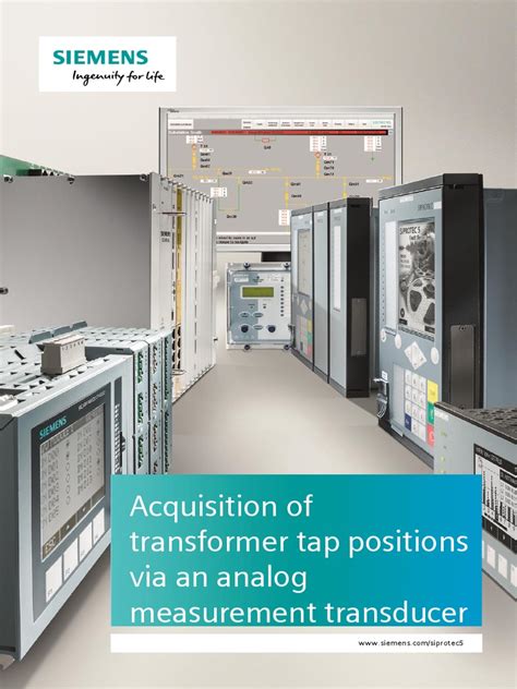 Sip5 Apn 038 Acquisition Of Transformer Tap Positions Pdf Transformer Analogue Electronics