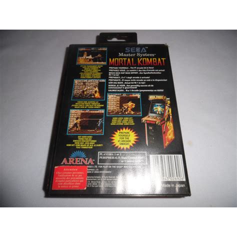 Jeu Master System Mortal Kombat