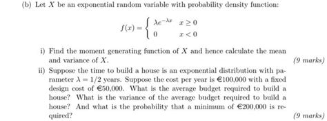 Solved f x λeλx0x0x