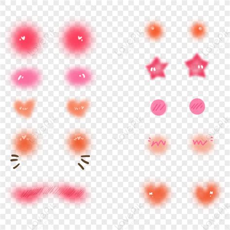 귀여운 홍당무 표현 하트 일러스트홍조 표현빨간아름다운 Png 일러스트 무료 다운로드 Lovepik