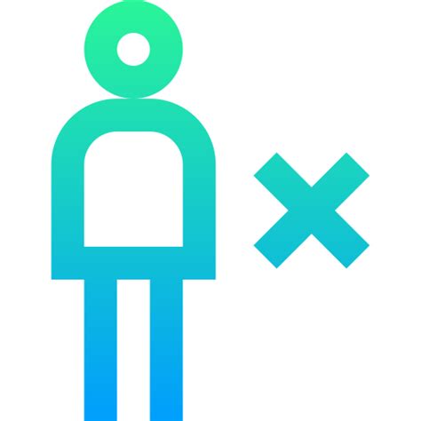 Exclude Super Basic Straight Gradient Icon