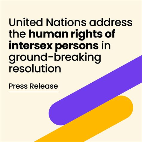United Nations Addresses The Human Rights Of Intersex Persons In Ground