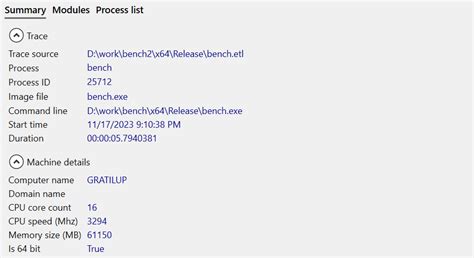 Profiling Trace Report Profile Explorer