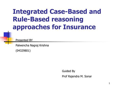 Ppt Integrated Case Based And Rule Based Reasoning Approaches For Insurance Powerpoint