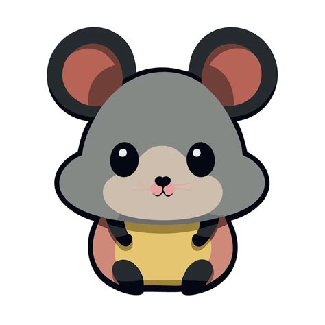 Cute Mouse Standing Full Body Vector Art At Vecteezy