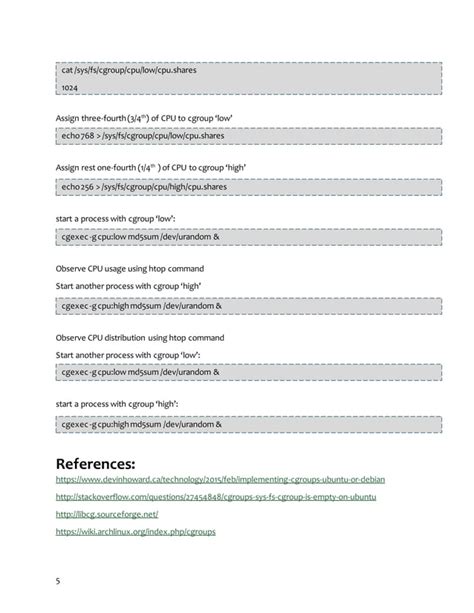 Using Cgroups In Docker Container PDF