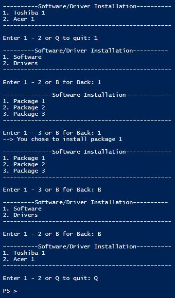 Multi Level Menu System With A Back Option Tommymaynard Com