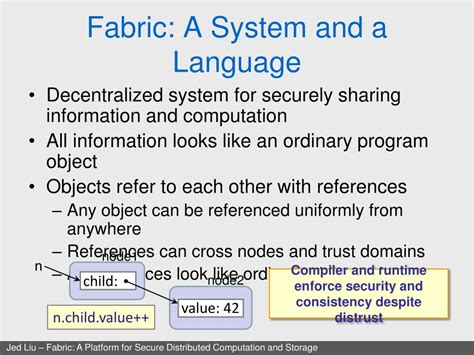 Ppt Fabric A Platform For Secure Distributed Computation And Storage
