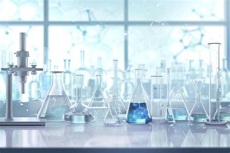 Premium Photo Gradient Realistic Science Laboratory Background