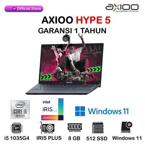 Jual Axioo Mybook Hype Intel I G Gb Gb Intel Uhd Fhd W Shopee