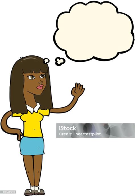 말풍선이 있고 손 흔드는 뽀샤시 여자 만화 캐릭터 귀여운에 대한 스톡 벡터 아트 및 기타 이미지 귀여운 기이함 낙서 드로잉 Istock