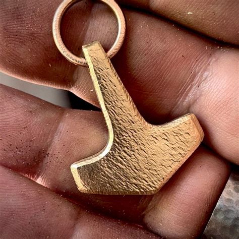 Brass Mjolnir Etsy
