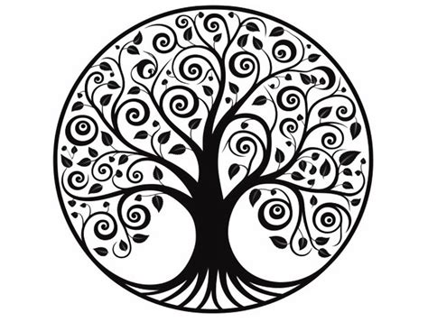 Delightful Tree Of Life Coloring Coloring Page