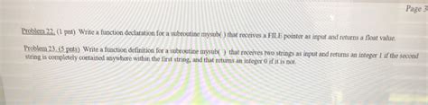 Solved Page 3 Problem 22 1 Pnt Write A Function
