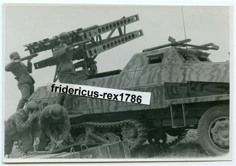 8 Cm Raketen Vielfachwerfer Auf Fahrgestell Maultier Germany Deu