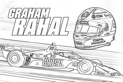 Printable Formula 1 Coloring Pages