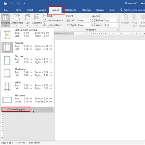 Cara Mengatur Margin Pada Microsoft Word Biologizone