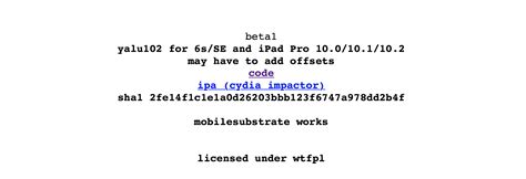 Ios Yalu Jailbreak Beta Build Now Available