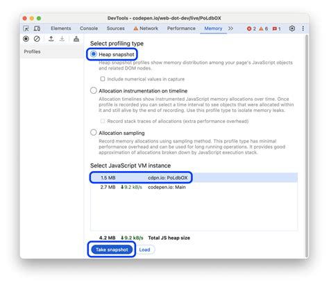 Record Heap Snapshots Chrome Devtools Chrome For Developers