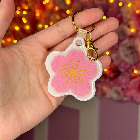 Nfc Cherry Blossom Keychain Free Us Delivery Pyahik Nameplates