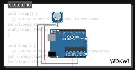 Potentialmeter Wokwi Esp32 Stm32 Arduino Simulator
