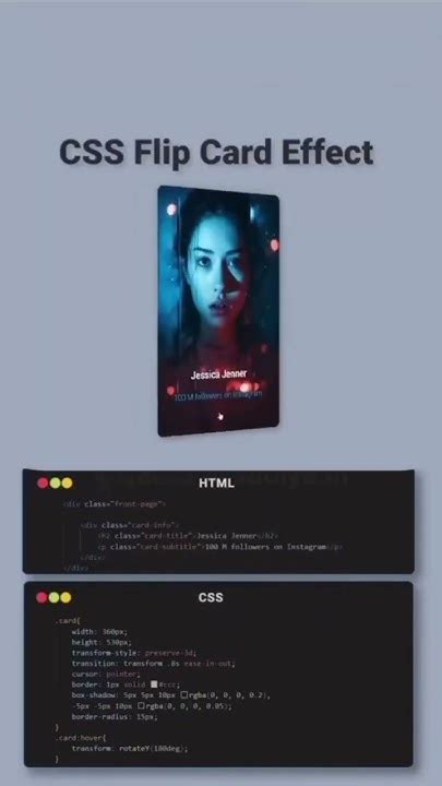 Css Flip Card Effect Css Coding Youtube