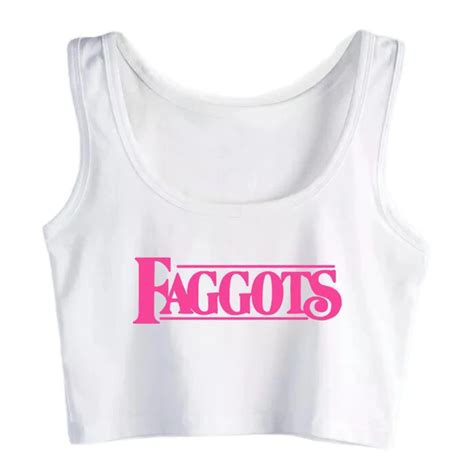 Faggots Graphic Design Breathable Slim Fit Tank Top Gay Pride Fashion