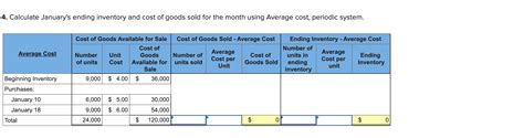 Solved Problem 8 5 Algo Various Inventory Costing Methods
