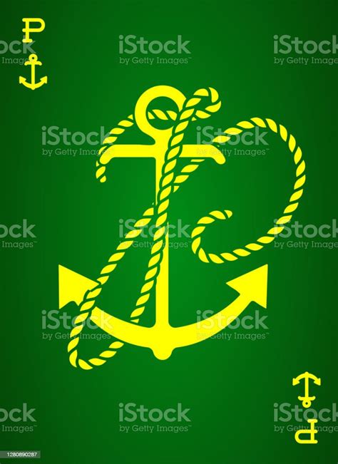 선박 로프로 만든 앵커와 편지빈티지 라벨 의류 티셔츠 또는 포스터 디자인 카드 스타일을 재생 모노그램 벡터 그림입니다 T 셔츠에 대한 스톡 벡터 아트 및 기타 이미지