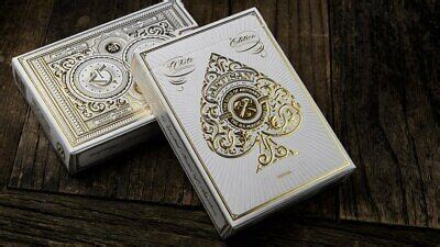 White Artisan Playing Cards 2018 Edition Ebay