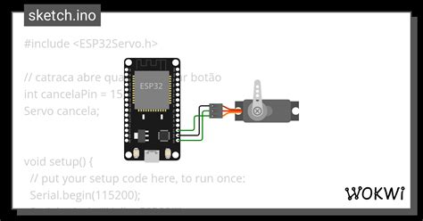 Cancela Wokwi Esp32 Stm32 Arduino Simulator
