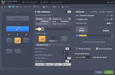 Mysql Mariadb Php Ruk Cloud Paas