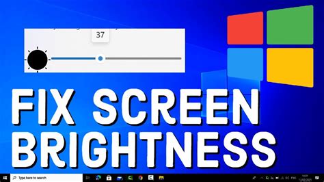 How To Fix Windows 10 Screen Brightness Control Not Working Youtube