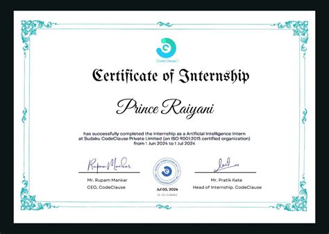 Prince Raiyani On Linkedin I Am Thrilled To Share That I Have