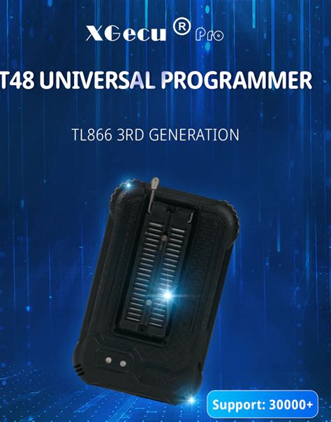 xgecu t48 universal programmer support nand emmc mcu isp tsop sop plcc