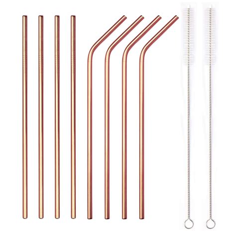 Металлические эко трубочки для смузи диаметр 8 мм STRAWS BAR соломинки ...