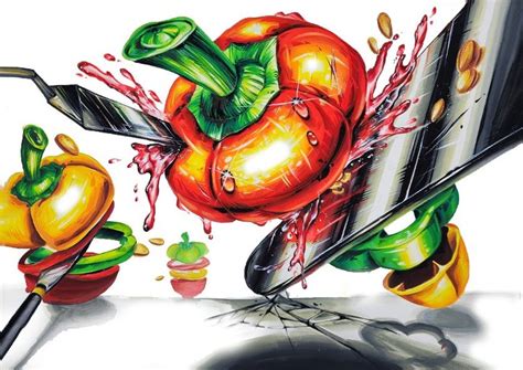 분당씨앤씨미술학원 야탑캠 쏠t 제시물 파프리카나이프 파프리카기초디자인나이프기초디자인기초디자인기디개체표현 학생작예비반고2고1수업작 입시미술미대입시