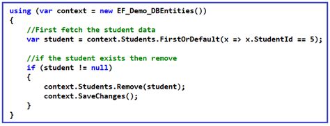 Dbset In Entity Framework With Examples Dot Net Tutorials