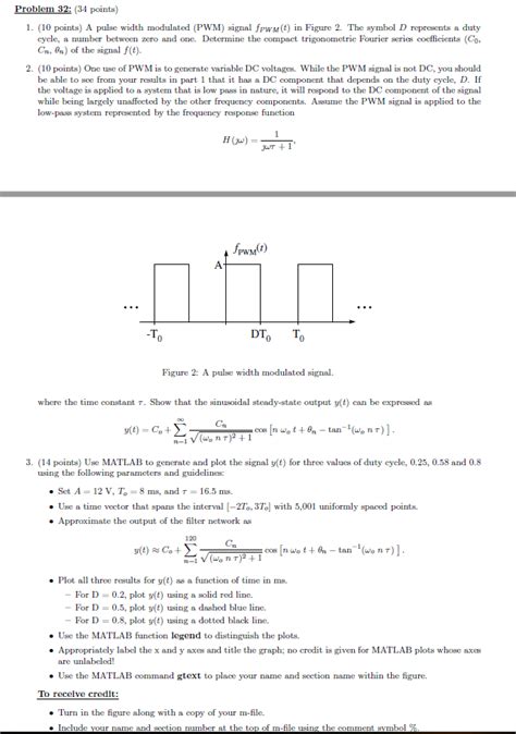 Solved Problem 32 34 Points 1 10 Points A Pulse Width