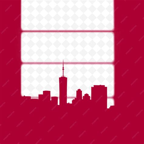 Urban Skyline Shadow Forming Angular Geometric Shapes Sharp And Png Shadow Cast Illustrations