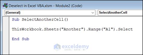 How To Deselect In Excel VBA 7 Methods ExcelDemy How To Deselect In Excel VBA 7 Methods ExcelDemy