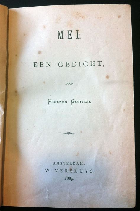 Herman Gorter Mei 1889