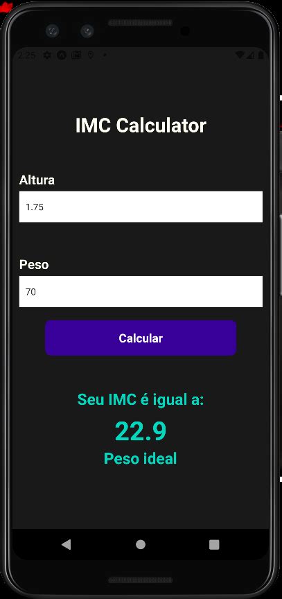 GitHub Luannunes IMC Calculator ReactNative App Que Calcula O IMC Indice De Massa Corporal
