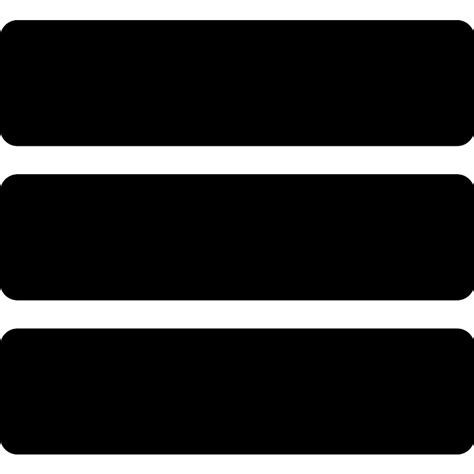 Menu Interface Symbol Of Three Horizontal Straight Lines Vector Svg Icon Svg Repo