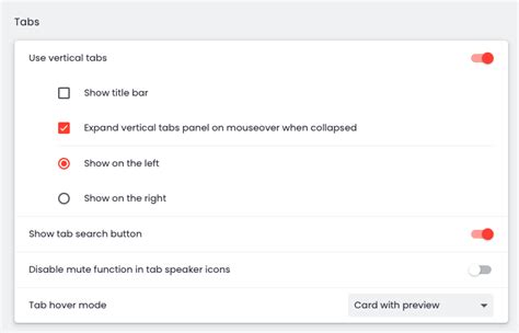 Vertical Tabs Allow Right Or Left Side Desktop Support Brave Community