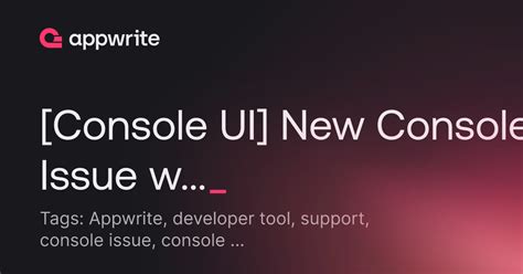 Console Ui New Console Issue When Switching Between Collections With